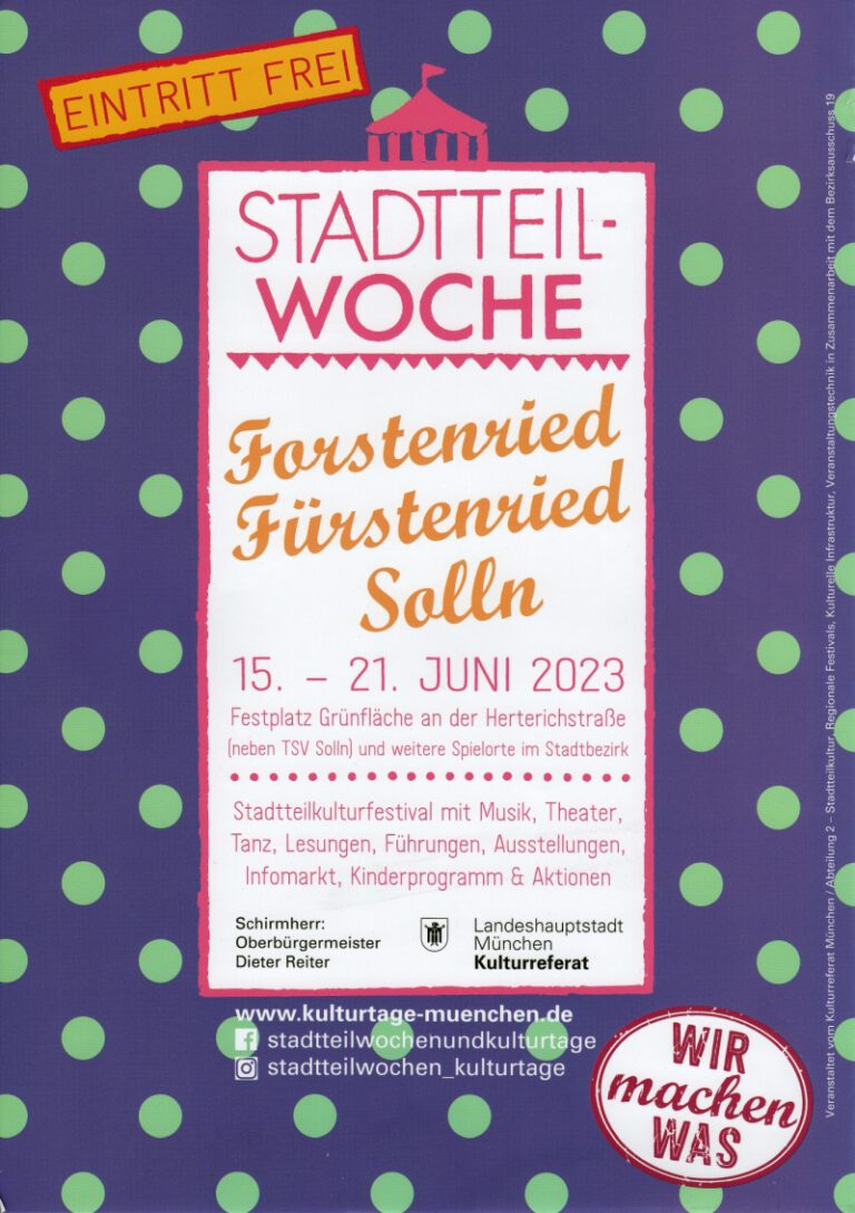Stadtteilwoche 2023Forstenried in München